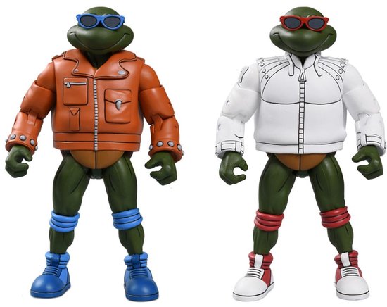 NECA Teenage Mutant Ninja Turtles (Cartoon) Action Figure Punk Leo and ...