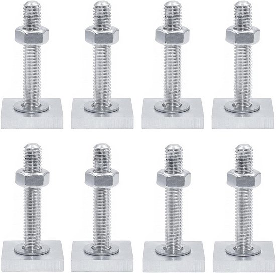 T-gleuf adapter set voor dakkoffers en fietsendragers - M6 x 35mm ...