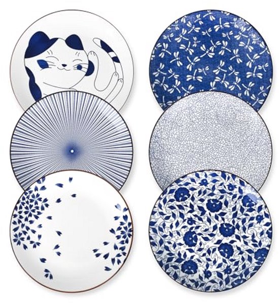 Selamica 10 Inch Kitchen Serving Plates, Large Dessert Plates Ceramic ...