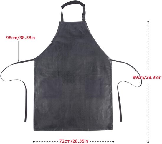 Industriële Waterdichte Vinyl Schort - Ultralicht en Comfortabel ...