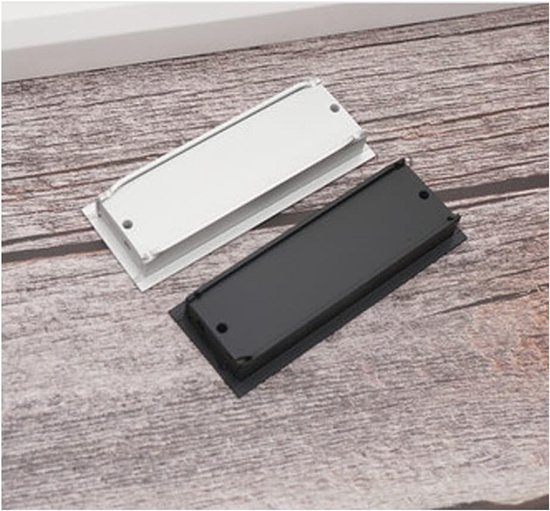 4 Stuks Inbouw Flush Deur Pull Handvatten voor Schuifdeuren - Zwart ...