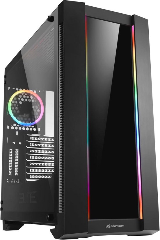 PC-behuizing met ARGB, RGB-bediening en veelzijdige ...
