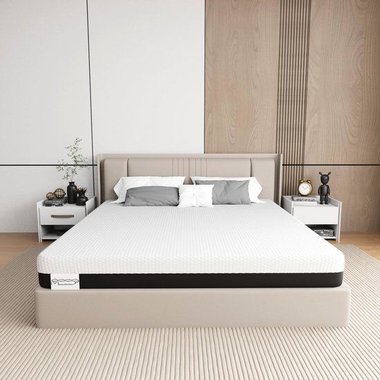Tweepersoons Memory Matras 180 x 200 cm - Hoogwaardige Koudschuim en ...