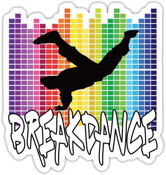 Breakdance Rainbow Graffiti Sticker | bol