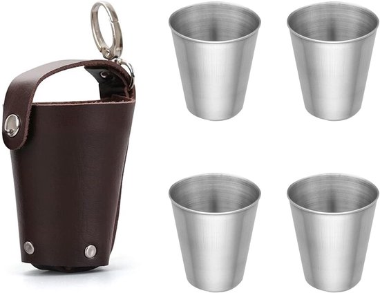 Stainless Steel Shot Glass - 70 ml - Shot Cups - Metal Shot Cups ...