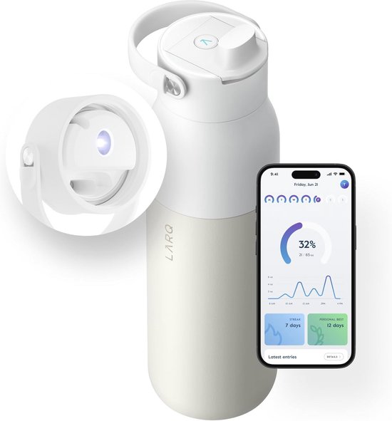 Zelfreinigende waterfles 680 ml met Hydratatietracking | bol