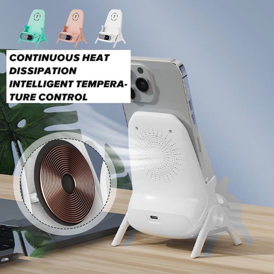 Minimalistische Draagbare Mini Stoel met Draadloze Oplader en ...