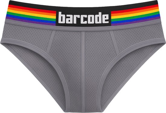 Barcode Berlin Pride Brief Grey - MAAT S - Heren Ondergoed - Slip voor ...