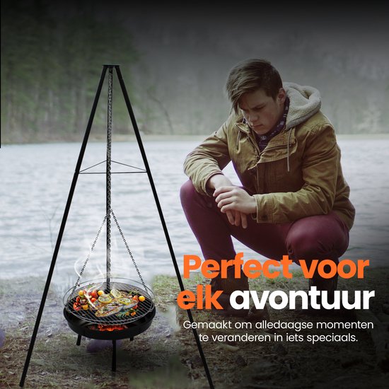 Muntel® BBQ Tripod - Driepoot - 6 in 1 - Inclusief Pot - Inclusief ...