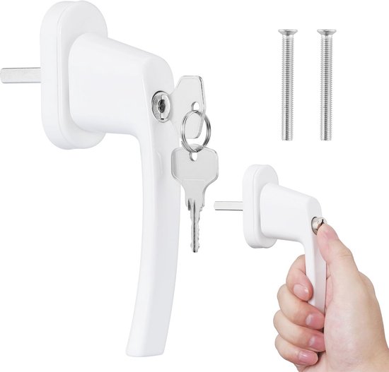 Verstelbare Raamhendel met Drukslot - Lockable Handgreep voor Vensters ...