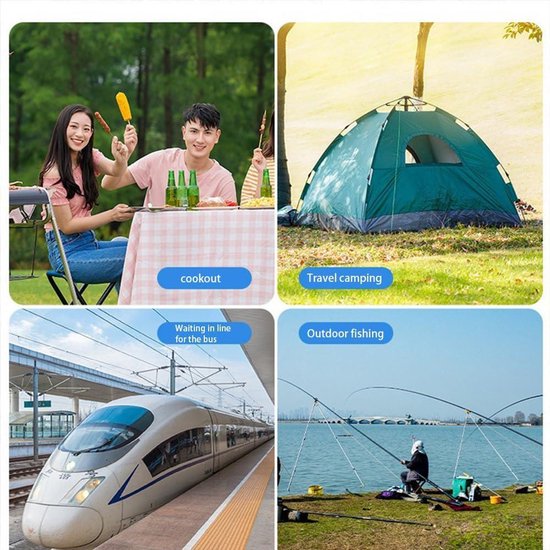 Allecta - Draagbare klapkruk voor camping, wandelen en strand | bol