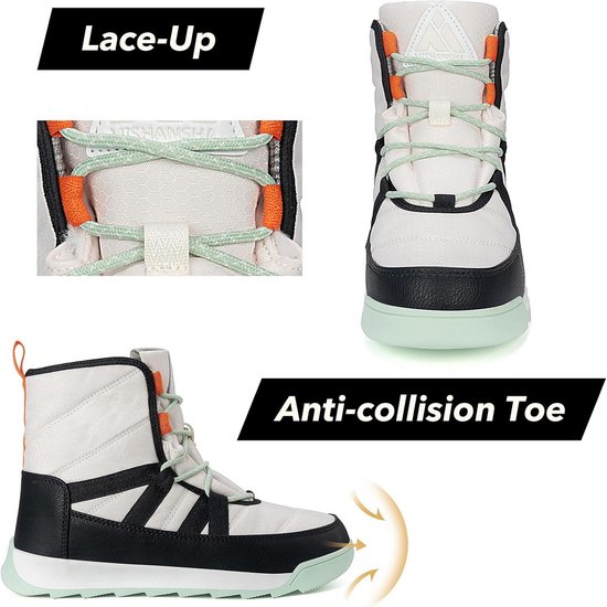 Dames Sneeuwlaarzen met Warm Voering en Antislip, Maten 36-42 | bol