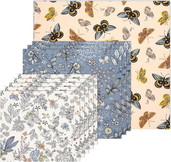 Herbruikbare bijenwas voedsel wraps - Set van 9 voor duurzame ...