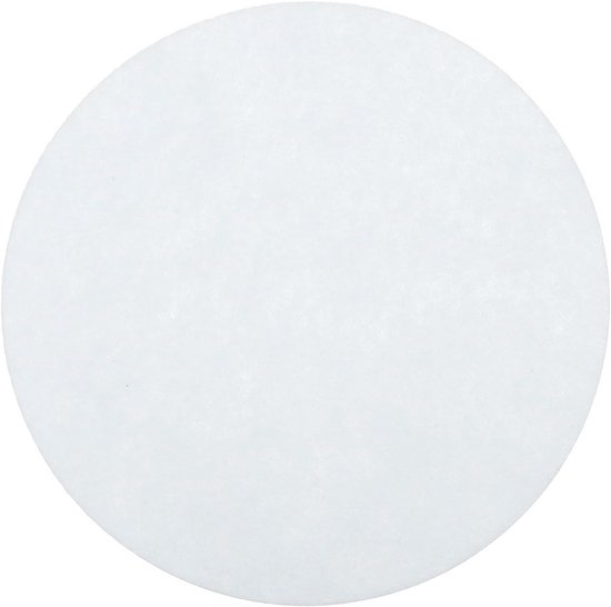 Set van 10 witte panbeschermpads 12.5cm - vilt onderzetters voor pannen ...