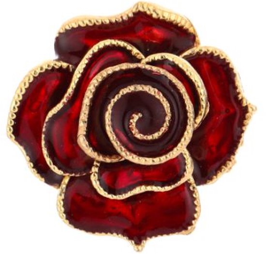 Bijoutheek Button Cover - Knoop Clip Roos Red | bol
