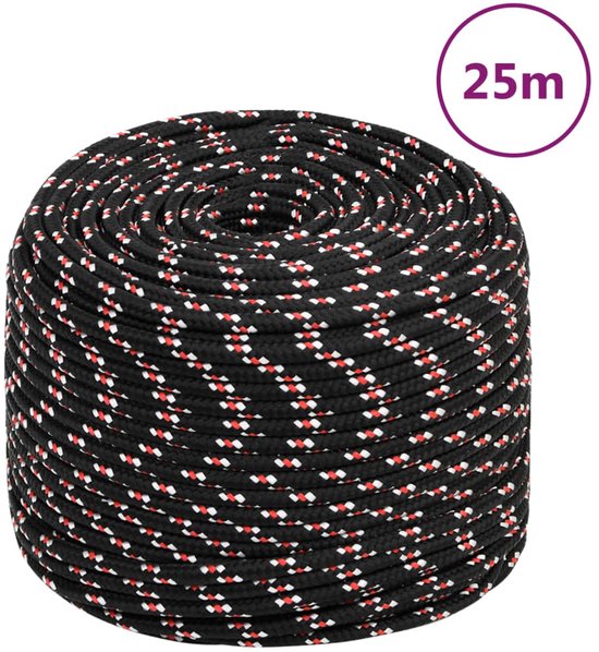 Boot touw 10 mm 25 m polypropyleen zwart | bol