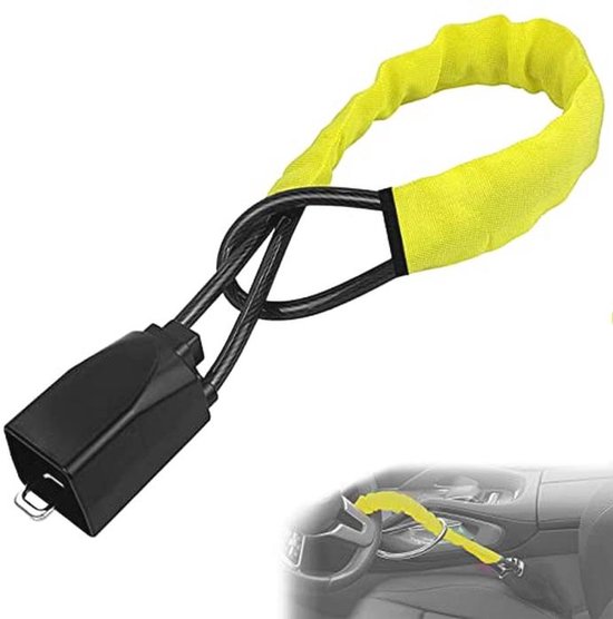 Universeel stuurslot voor auto - Diefstalbeveiliging met 3 sleutels en ...