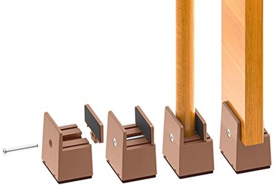 Verstelbare Bed- en Meubelverhogingen - Hoogte Verhogen tot 5 cm ...