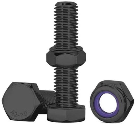 Zelfborgende Bouten en Moeren Set - M8 x 40 mm Zeskantschroeven - 10 ...