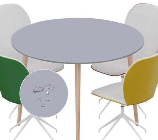 Wapasezyar Tablecloth Round Outdoor 48 Inch PVC Fitted Sheet Round ...