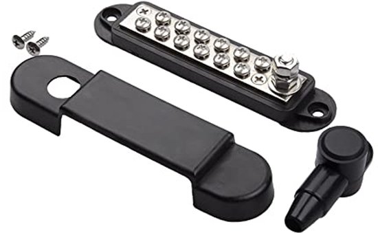 1Pir 12-weg busbar elektrisch aansluitblok met bouten AC 180A 48V DC ...