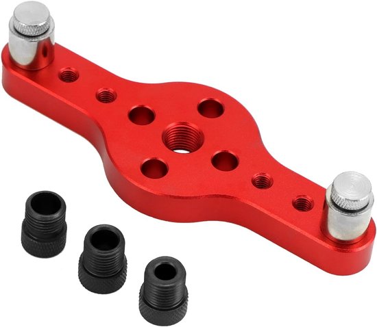 Boorhulpmiddel voor houtbewerking - Aluminium deuvelmal met 3 ...