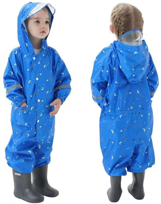 Waterdicht Kinder Regenpak voor Jongens en Meisjes - All-in-One Poncho ...