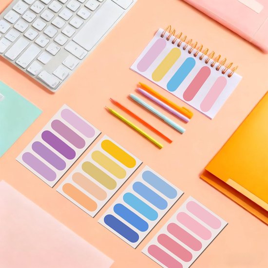 IMPERATORIS® 5 verschillende kleuren Sticky Notes - Memoblaadjes ...