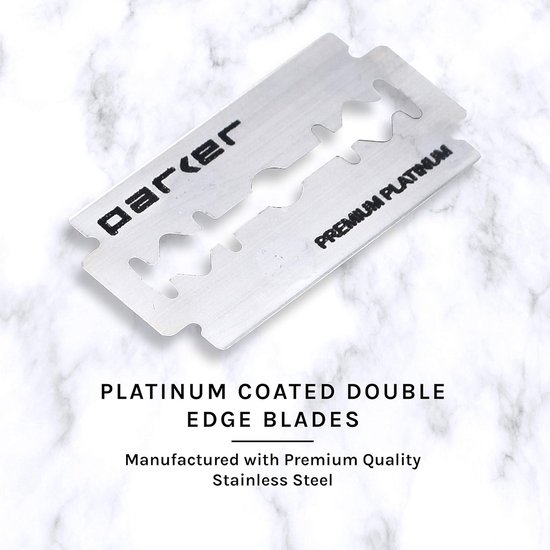 Heavy Duty Safety Razor met Lang Handvat voor Mannen - Inclusief 5 ...