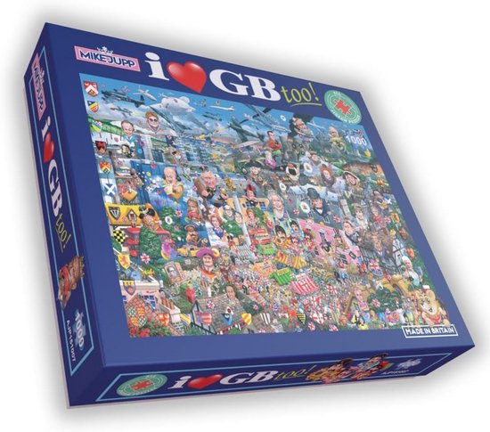 1000 Stukjes Legpuzzel: Hilarisch Groot-Brittannië Thema - Iconen ...
