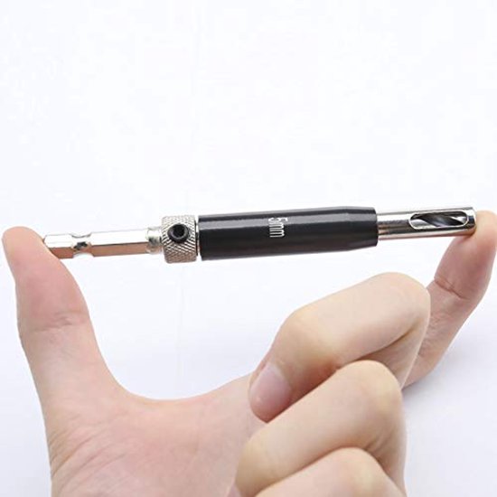 18-delige scharnierboorset, zelfcentrerende boorbits, centerponssleutel ...