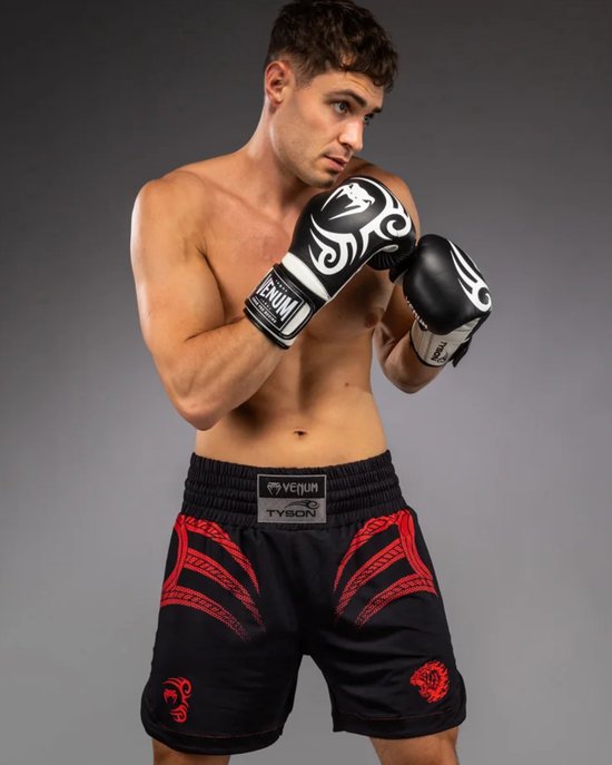 Venum x Mike Tyson Tiger Boxing Shorts Diep Zwart Intens Rood - XS | bol