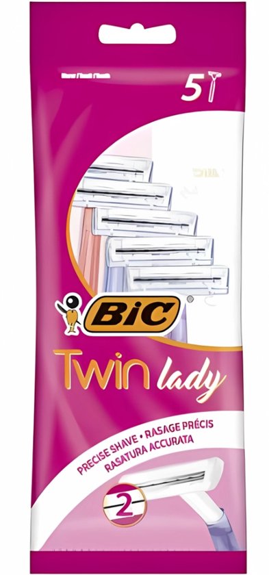 Bic - Twin Lady - Scheermesjes - Dubbel Mesje - Wegwerpmesjes - 5 ...