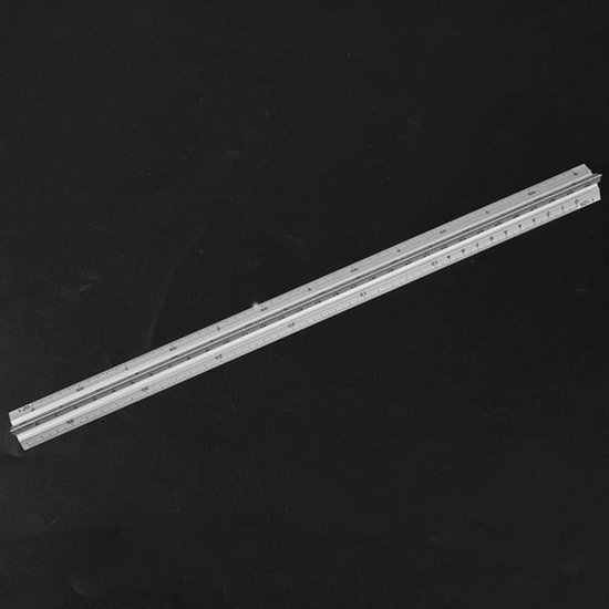 12-Inch Aluminium Driehoekige Architect Scale Ruler voor Blueprints ...