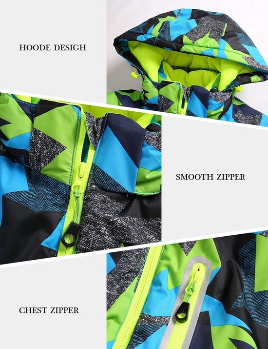 Waterdicht Kinder Skipak voor Jongens - Warme Ski-jas en -Broek voor ...