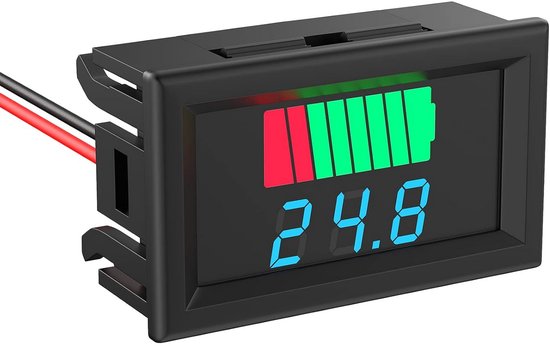 Accu Capaciteit Tester Voltage Meter Digitale 12V tot 72V LED Display | bol