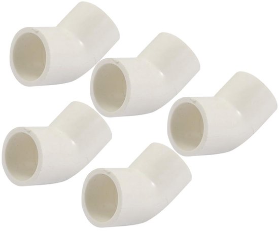stuks 20 mm slip 45 graden PVC pijpfitting elleboogkoppeling connector ...