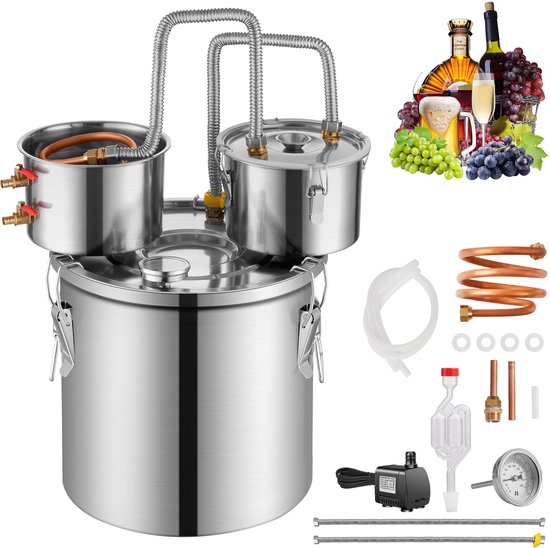 Système de distillation d'alcool VEVOR 50L Distillateur avec Dual ...