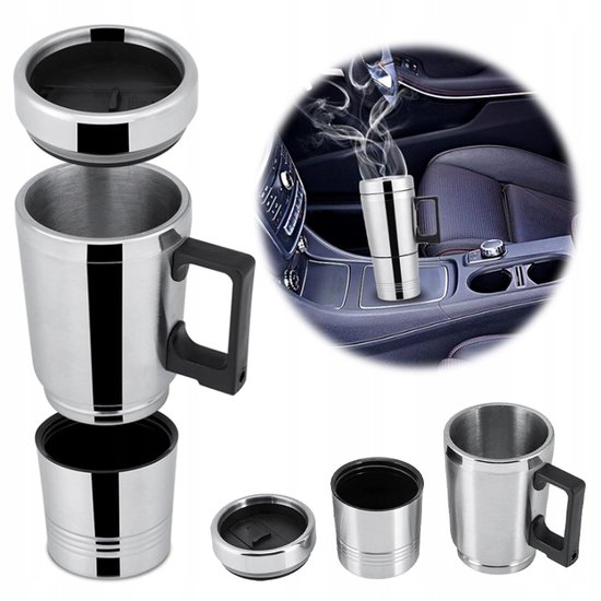 Thermosbeker Auto 300ml - Lekvrij & Antislip - Ideaal voor Koffie ...