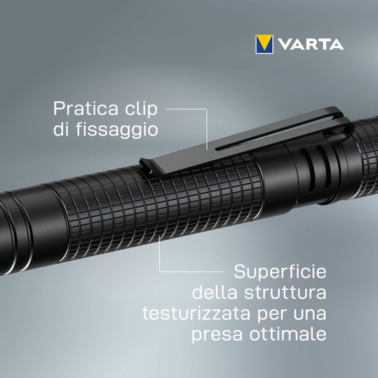 Varta F10 Pro Aluminium Zaklamp - 150lm - Zwart | bol