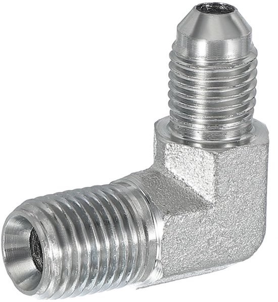 90 Graden Pipe Adapter - 7/16 Inch Male JIC x 1/4 Inch Male BSPT ...