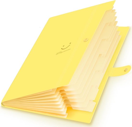 Accordeonmap 6 Vakken A4 Brief Documenten Organizer Mappenhouder voor ...