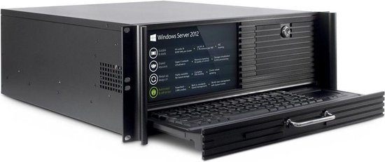 Inter-Tech 88887287 - Behuizing 4U - met monitor en keyboard/muis | bol