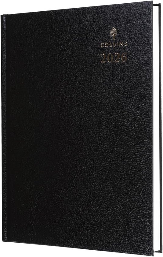 Weekplanner 2026 A4 Zwart: Bureauagenda Met Weekoverzicht en Harde Kaft ...