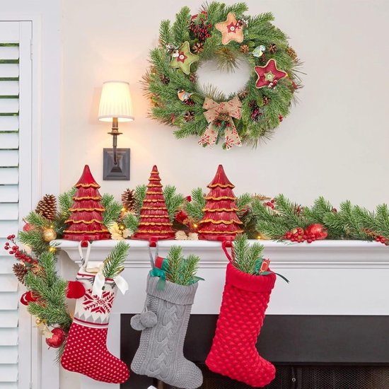 60x Kunst Dennentakken Groen - Decoratieve Kersttakken voor ...