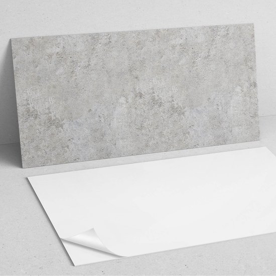 Coloray Wandpanelen Zelfklevend - Ruwe betontextuur PVC Wandpanelen ...