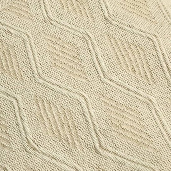 Bankdeken Rombos Beige - Katoen - 125 x 180 cm | bol