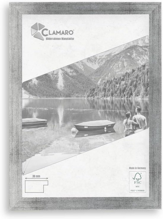 Handgemaakte Fotolijst 15x22 cm Modern Vierkant Houten Beeld voor ...