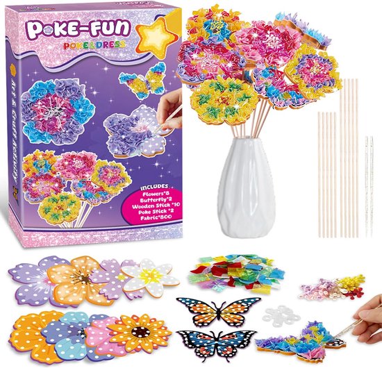 Creatieve knutselset voor kinderen - 10-delige set voor knutselen en ...