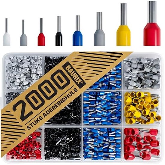Ferrule Set 2000 Stuks - Professionele Crimpklemmen Ferrules - Geschikt ...